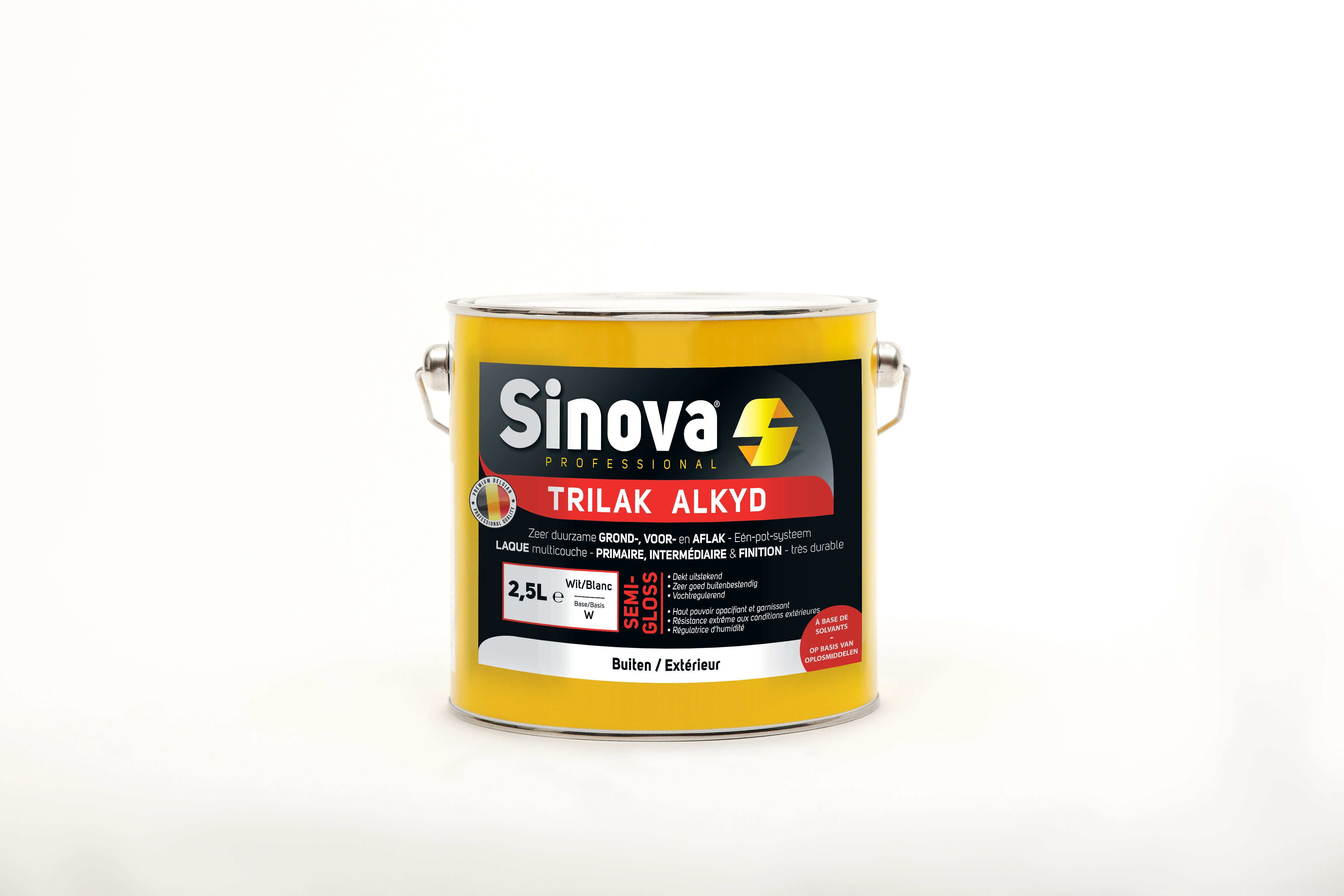 Sinova- TRILAK ALKYD - Bois - Semi Gloss exterieur - 2.5L